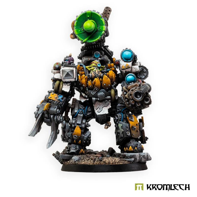 Kromlech Orc Orc Mech-Boss in Kustom Mecha-Armour – Mage Fire Miniatures